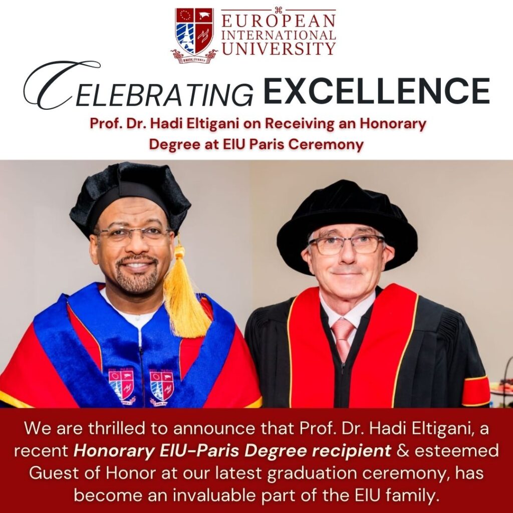 A Titan of Quality and Excellence: Prof. Dr. Hadi Eltigani - European ...